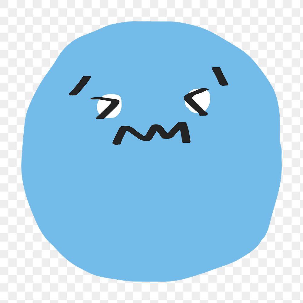 PNG woozy face sticker cute | Premium PNG Sticker - rawpixel