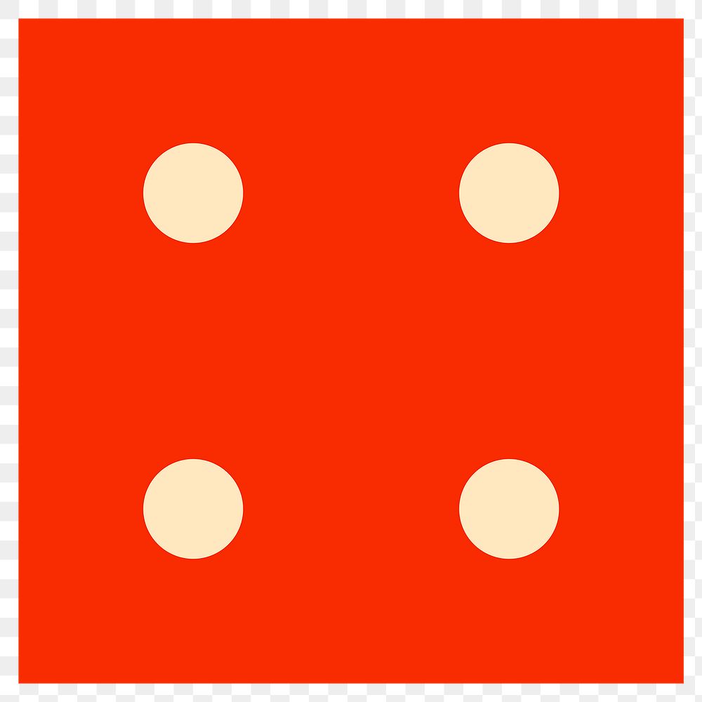 Red dice png bauhaus inspired | Premium PNG Sticker - rawpixel