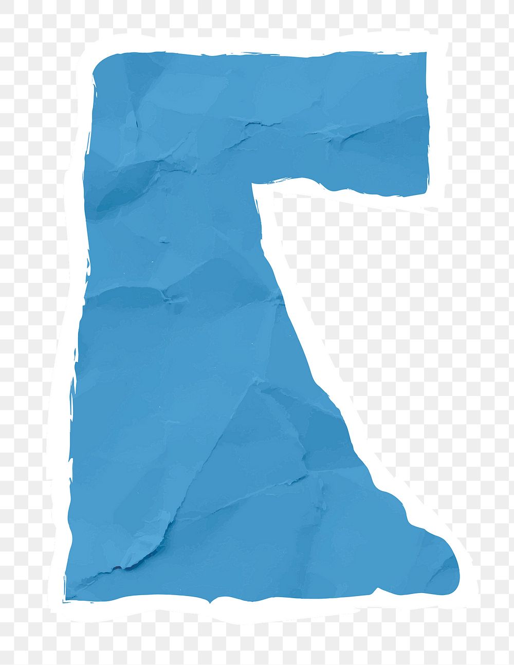 Ripped paper sticker png blue | Premium PNG Sticker - rawpixel