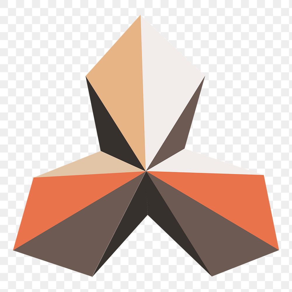 3D kite geometric shape png | Free PNG Sticker - rawpixel