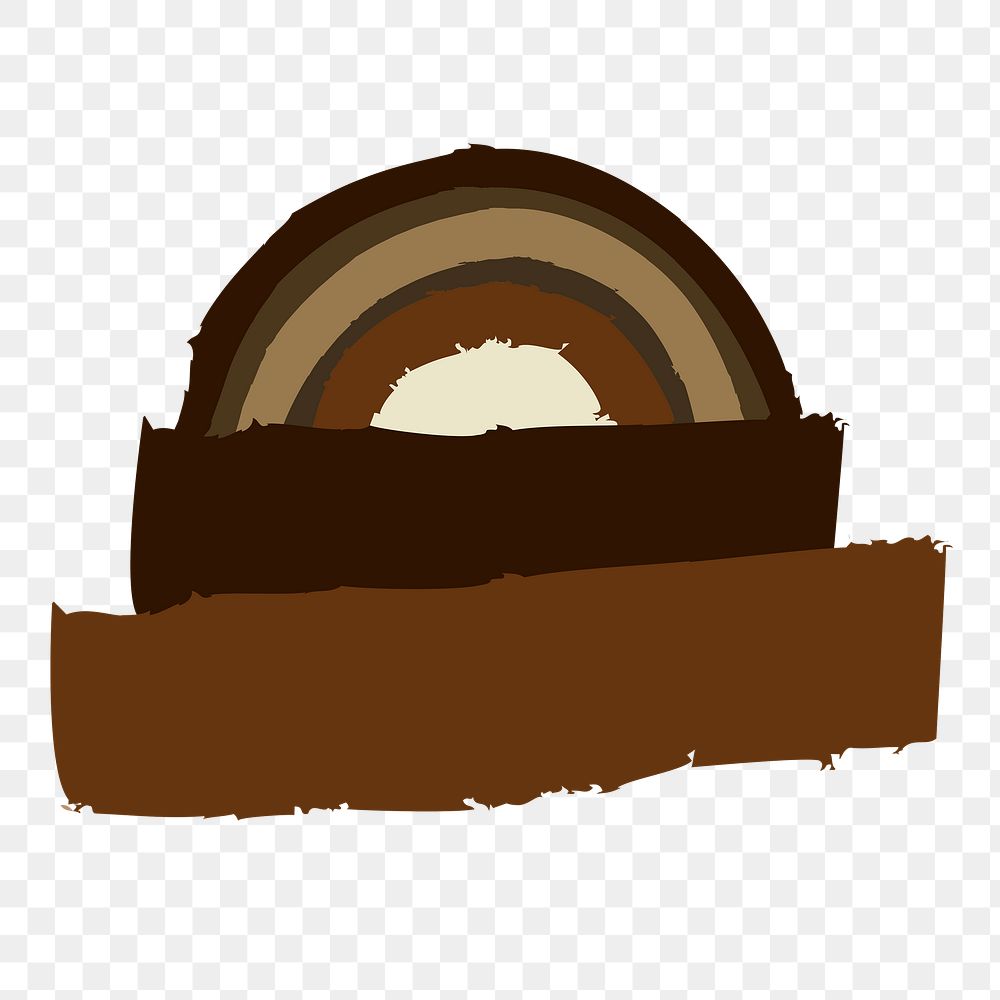 Brown png rainbow badge business | Free PNG Sticker - rawpixel