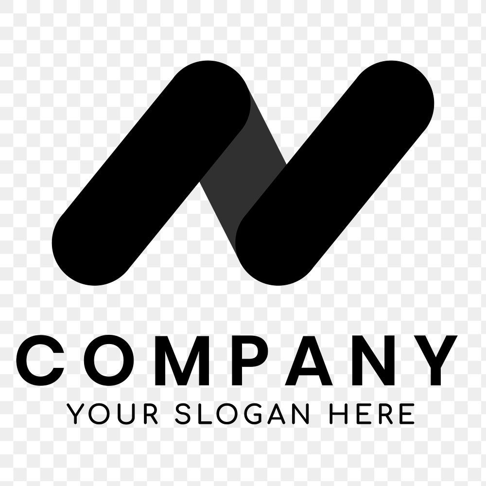 Modern business logo png N | Free PNG Sticker - rawpixel