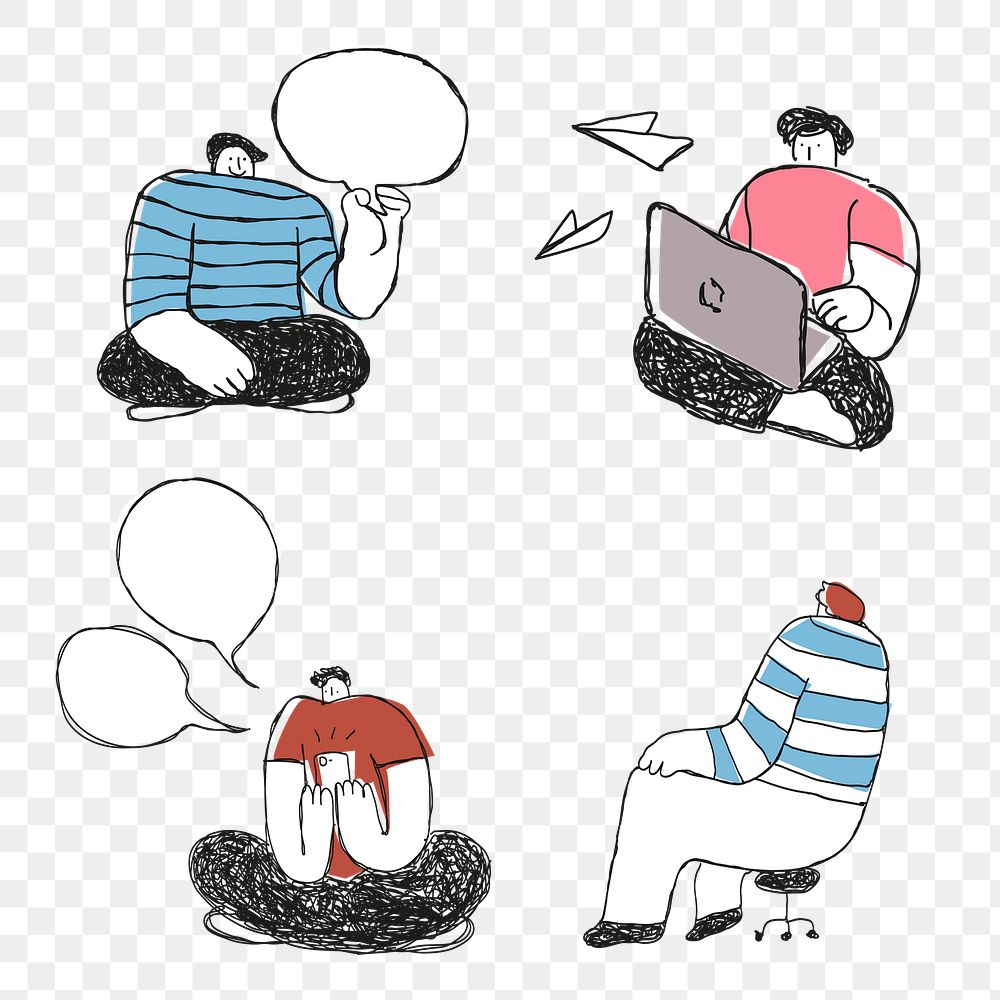 Work discussion png cartoon business | Premium PNG - rawpixel