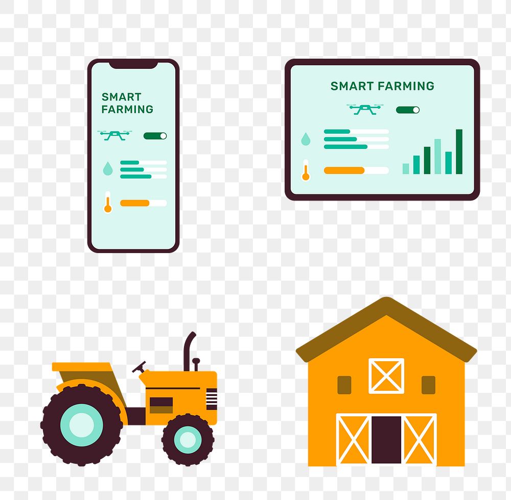 Smart farming png icon digital | Premium PNG - rawpixel