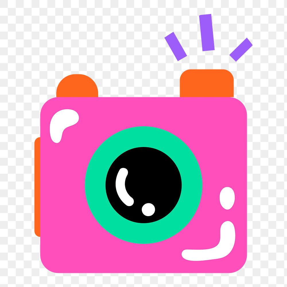 PNG funky camera icon transparent | Premium PNG Sticker - rawpixel