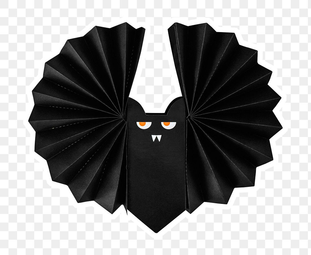 Black Halloween bat sticker design | Premium PNG Sticker - rawpixel