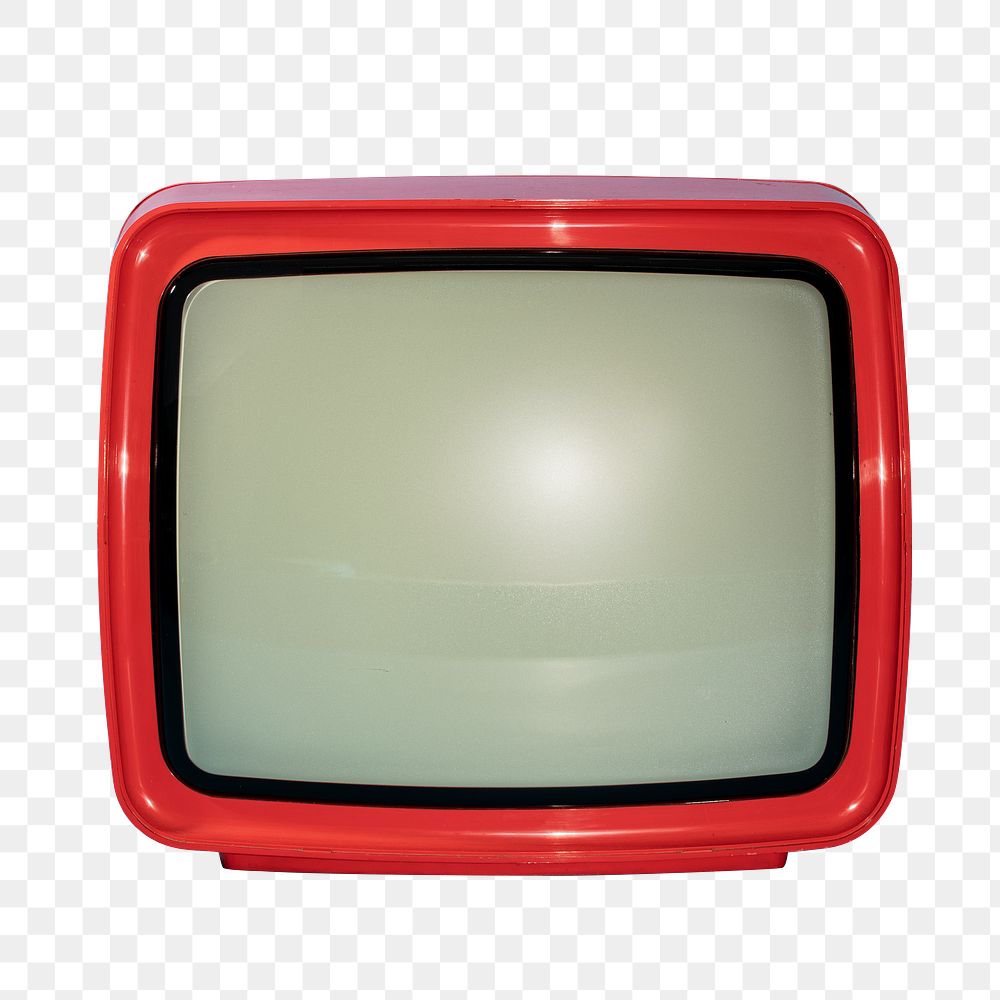 Retro red television transparent png | Premium PNG Sticker - rawpixel