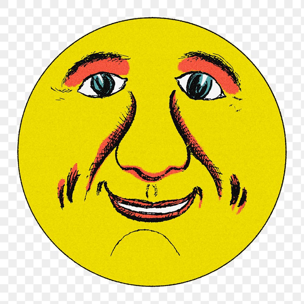 Smiling celestial sun face design | Free PNG Sticker - rawpixel