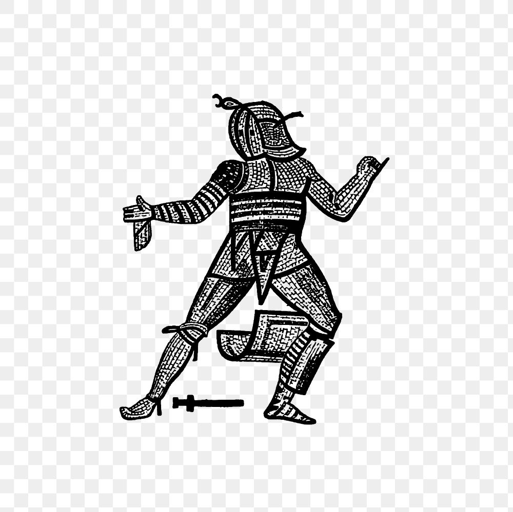 PNG Drawing gladiator, transparent background | Premium PNG Sticker ...