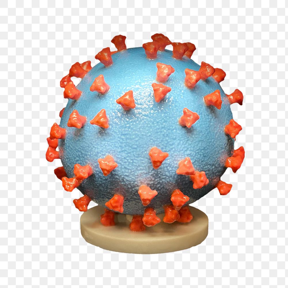 3D print of a SARS-CoV-2 | Free PNG Sticker - rawpixel