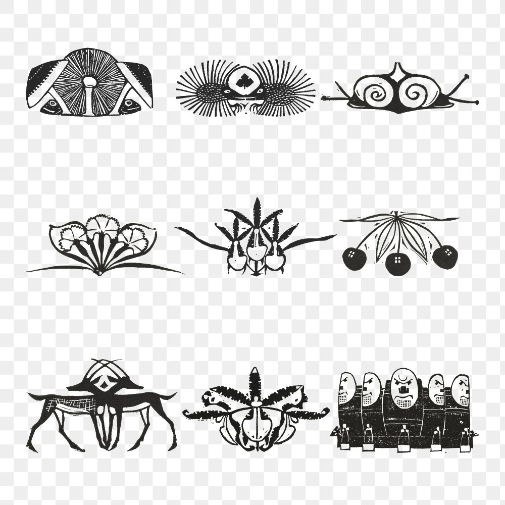 Vintage element png sticker print | Premium PNG - rawpixel