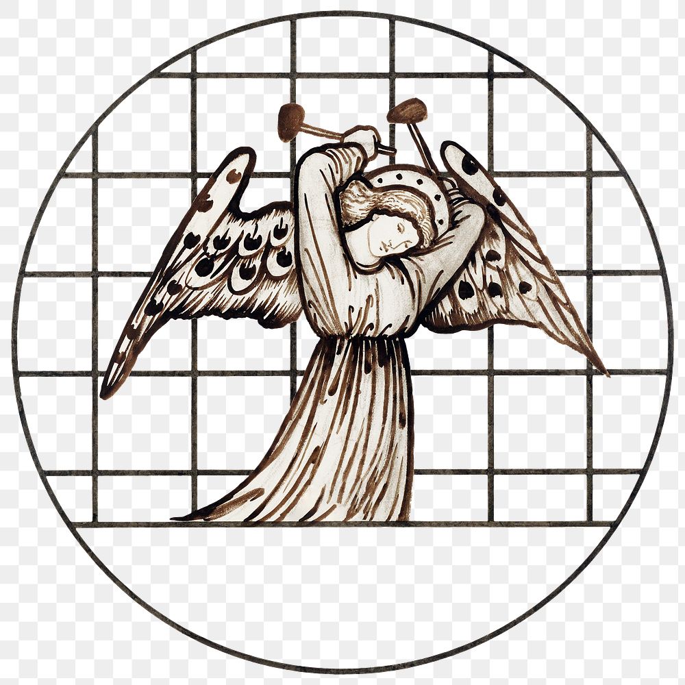 PNG vintage angel sticker, remixed | Free PNG Sticker - rawpixel