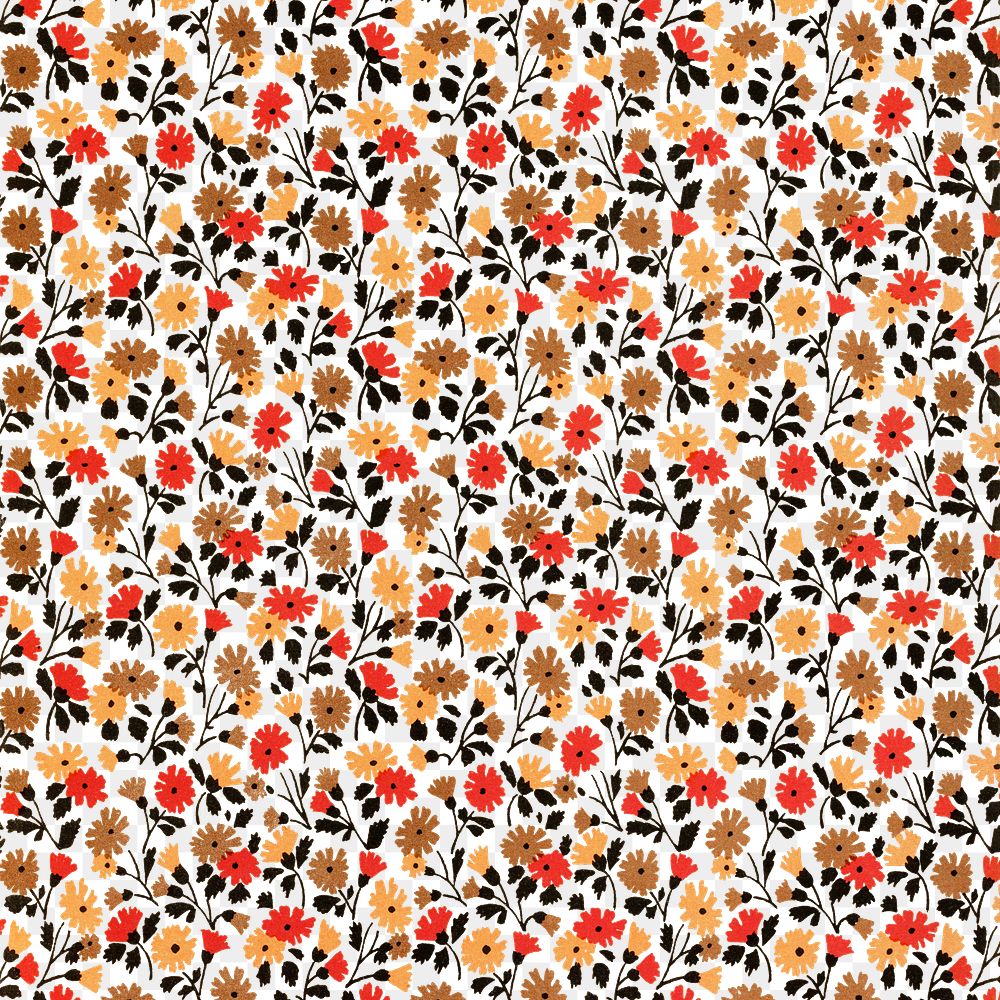 Spring pattern background png transparent, | Premium PNG - rawpixel