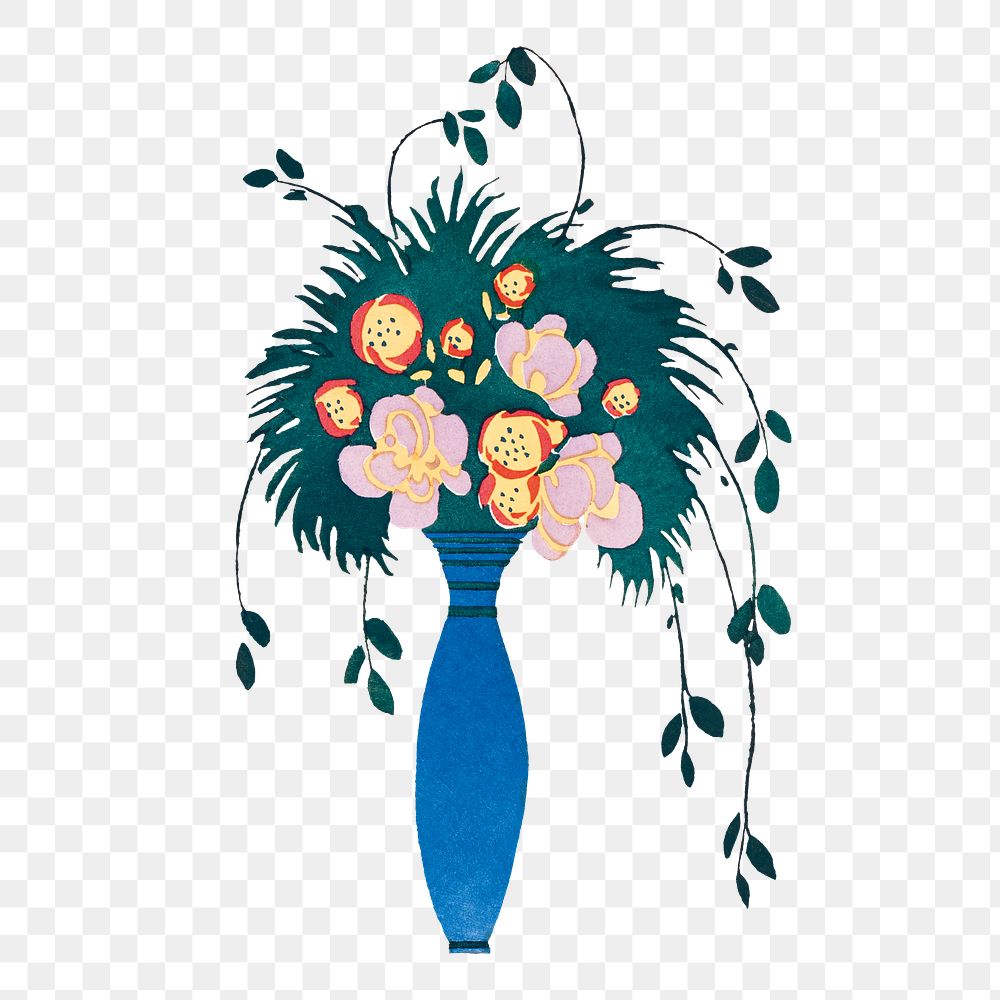 Bouquet vase png sticker, colorful | Premium PNG Sticker - rawpixel