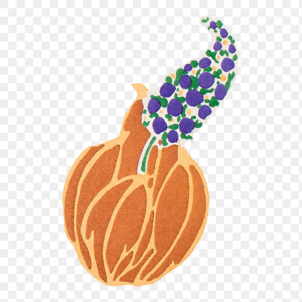 Art deco floral png sticker, | Premium PNG Sticker - rawpixel