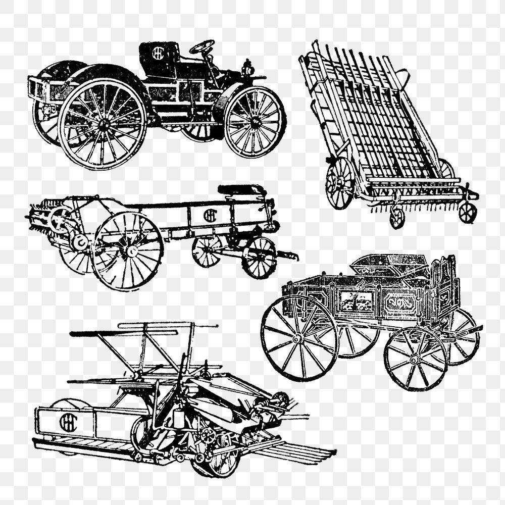 Farming tools sticker png, vintage | Premium PNG - rawpixel