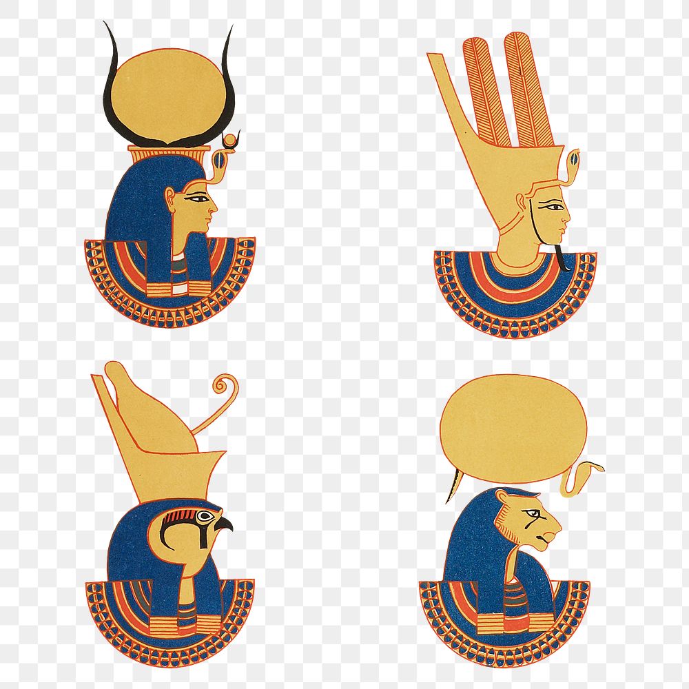 Ancient Egyptian gods and goddesses | Premium PNG - rawpixel