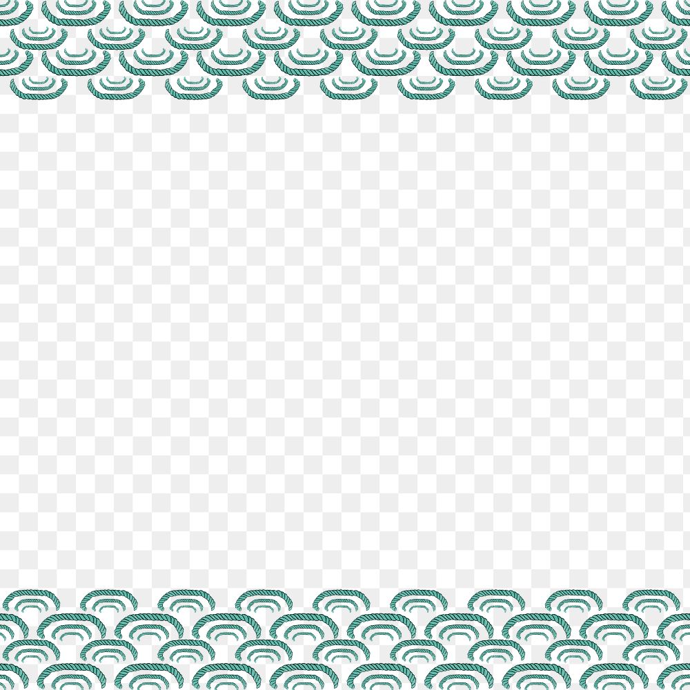 Green Japanese wave pattern png | Free PNG - rawpixel
