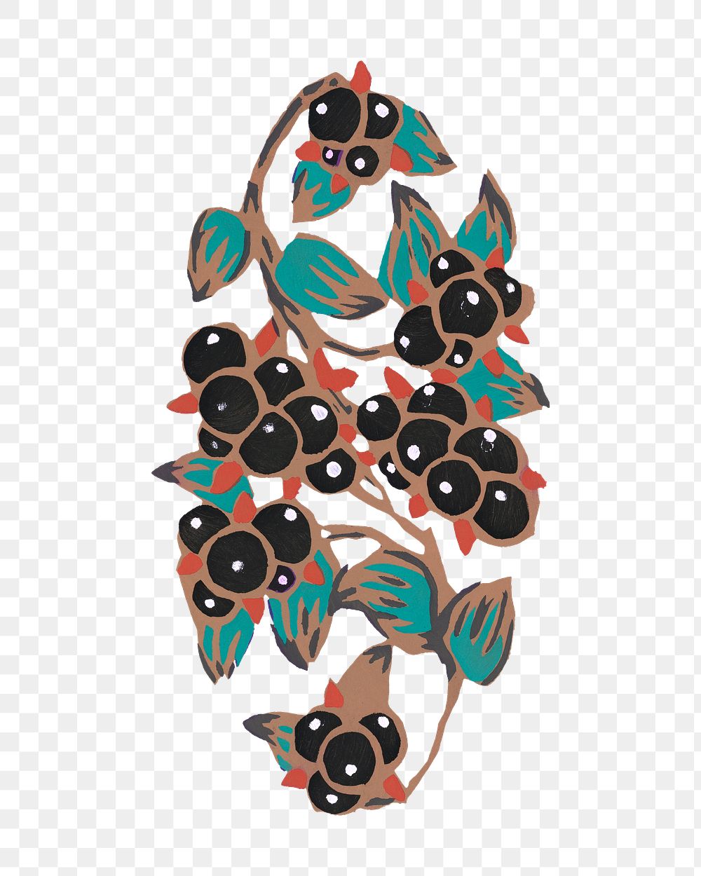 Botanical berry png sticker, Art | Premium PNG Sticker - rawpixel