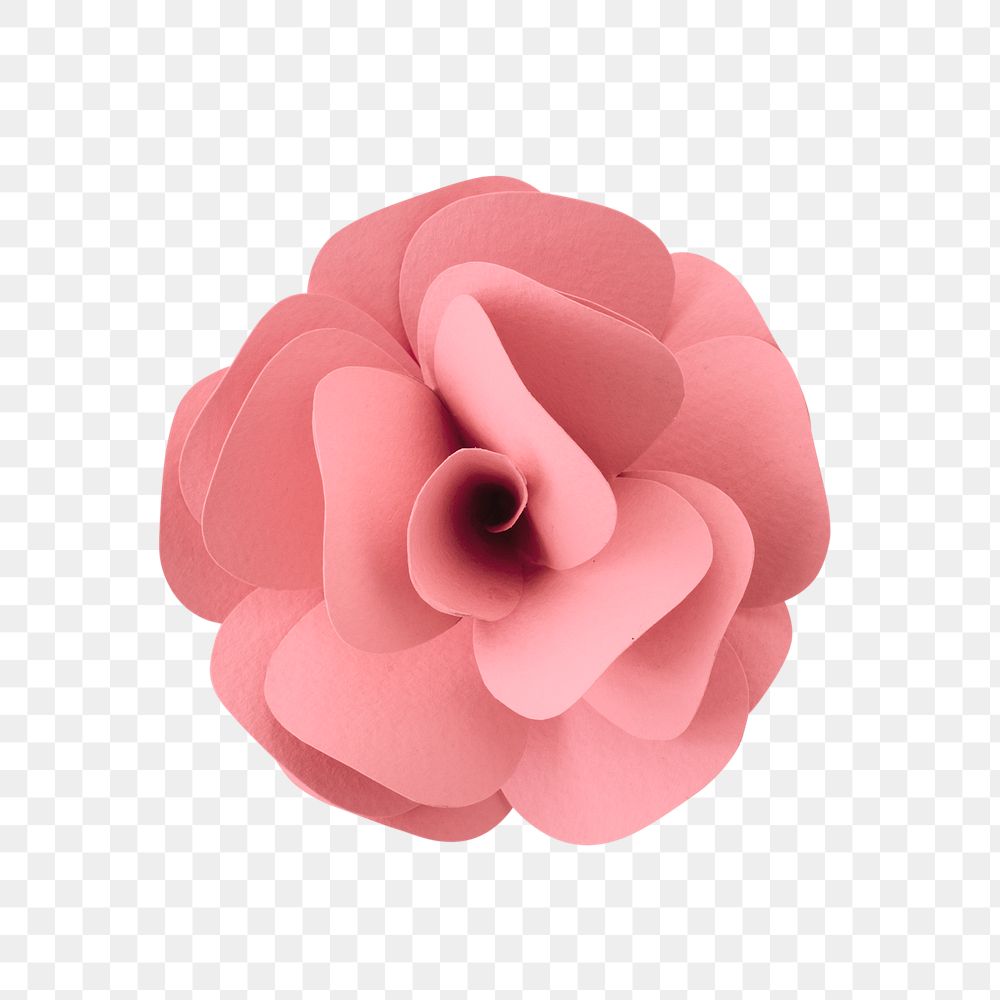 Pink flower paper craft transparent | Free PNG Sticker - rawpixel