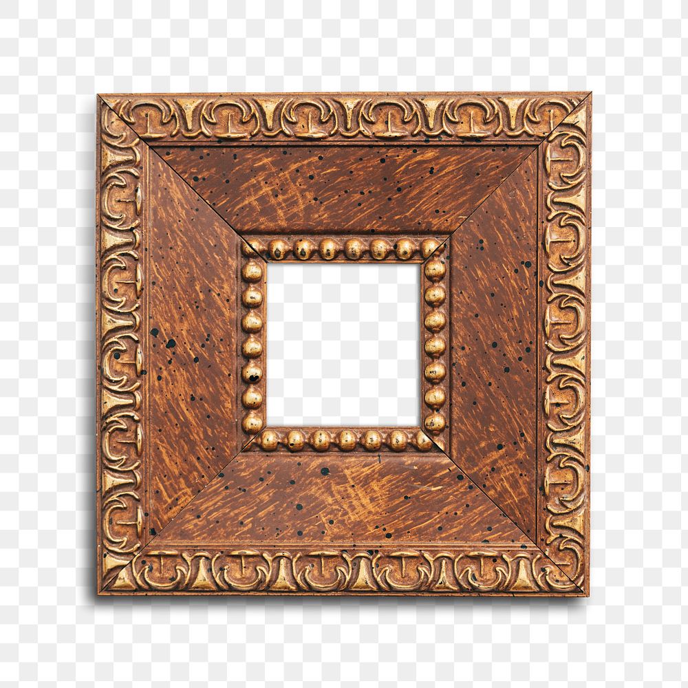 Vintage rectangle gold picture frame | Free PNG - rawpixel