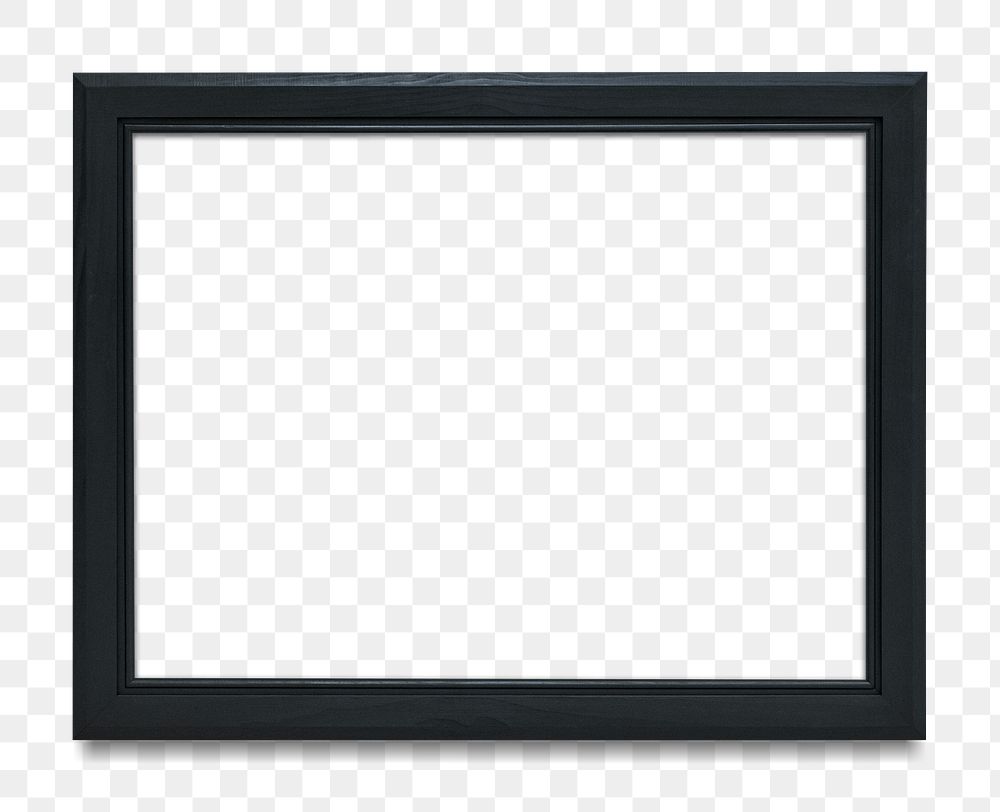 Black picture frame transparent png | Free PNG - rawpixel