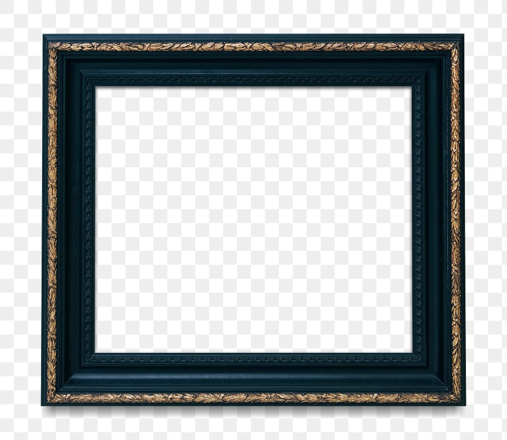 Metallic blue picture frame transparent | Free PNG - rawpixel