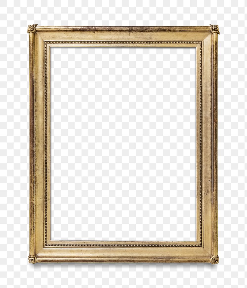 Gold picture frame transparent png | Free PNG - rawpixel