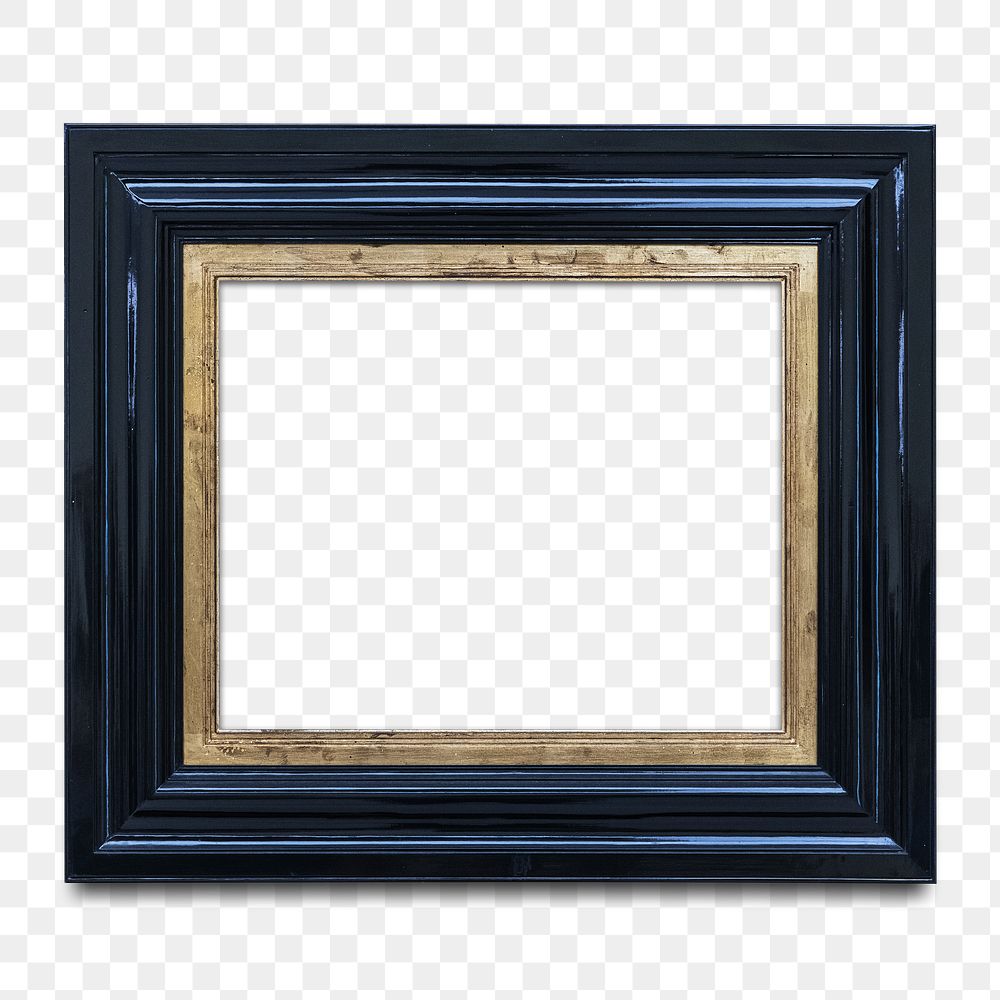 Metallic blue picture frame transparent | Free PNG - rawpixel
