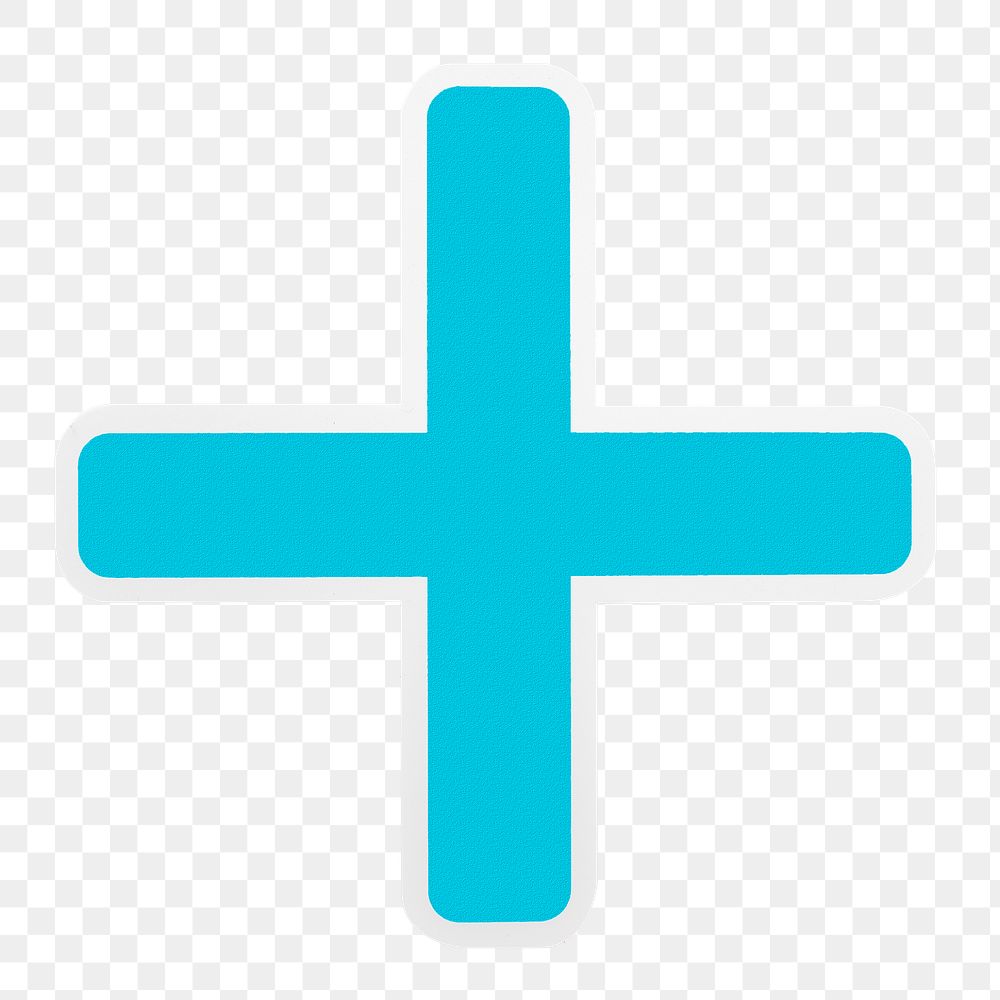 Plus sign paper craft illustration | Free PNG Sticker - rawpixel