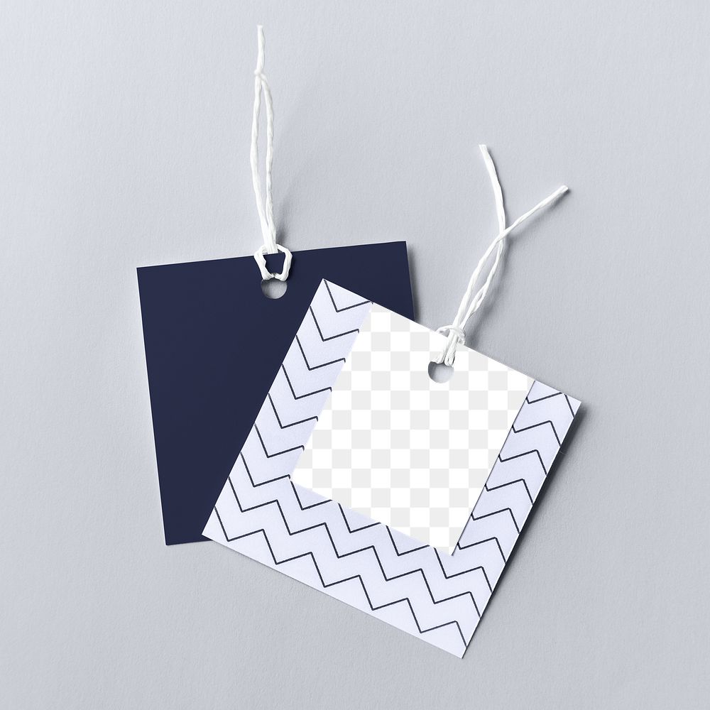Pair of fashion brand tag | Free PNG - rawpixel