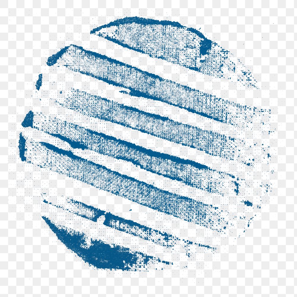 Circle png blue block print | Free PNG Sticker - rawpixel