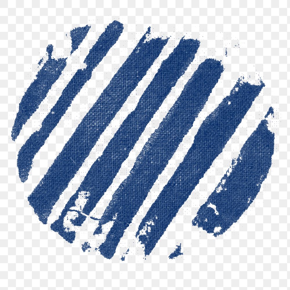 Circle png blue block print | Premium PNG Sticker - rawpixel