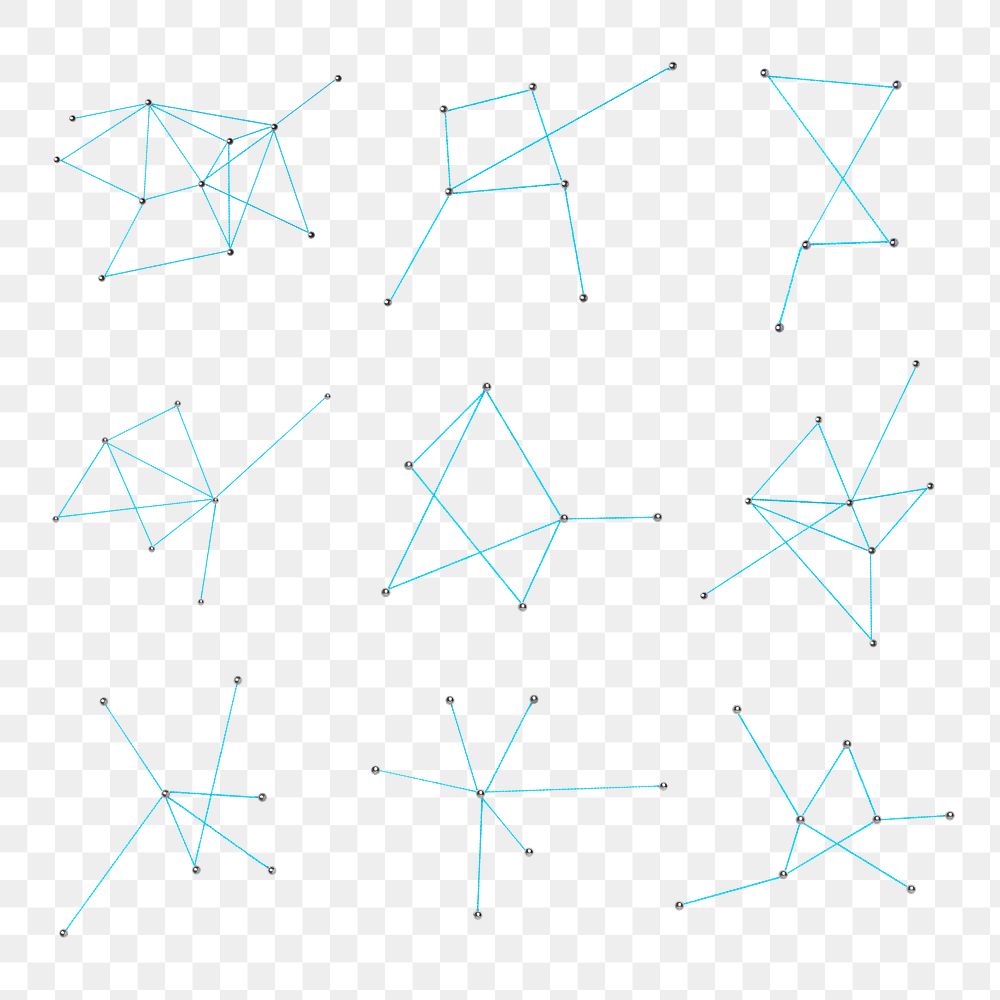 Connecting dots png, network sticker, | Premium PNG - rawpixel