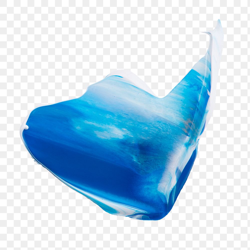 Blue paint smudge textured png | Free PNG Sticker - rawpixel