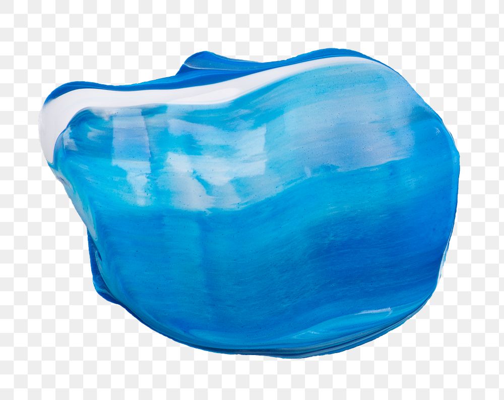 Blue paint smudge textured png | Free PNG Sticker - rawpixel