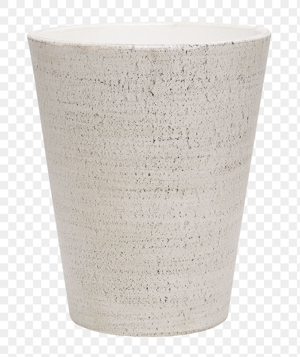 Textured white pot png mockup | Free PNG Sticker - rawpixel