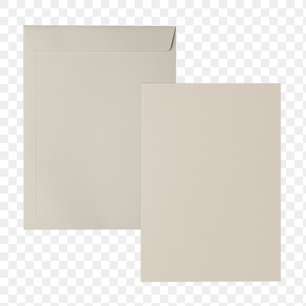 Beige envelope png, blank card | Premium PNG Sticker - rawpixel