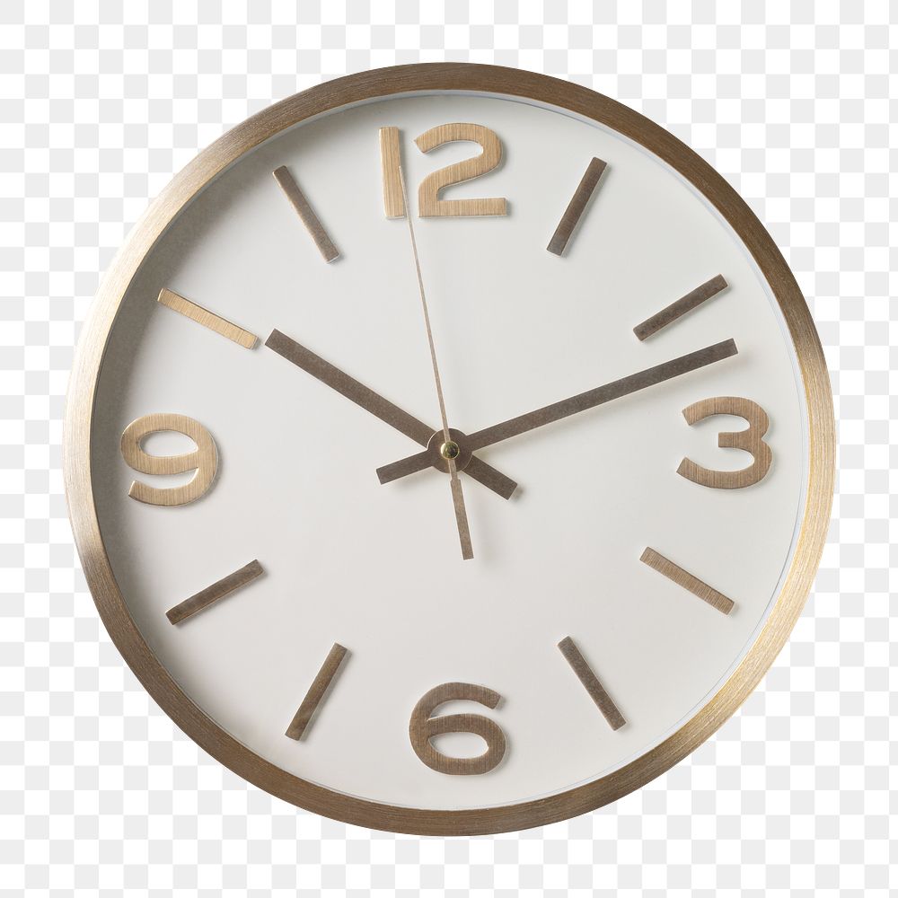 White round clock png, wall | Premium PNG Sticker - rawpixel