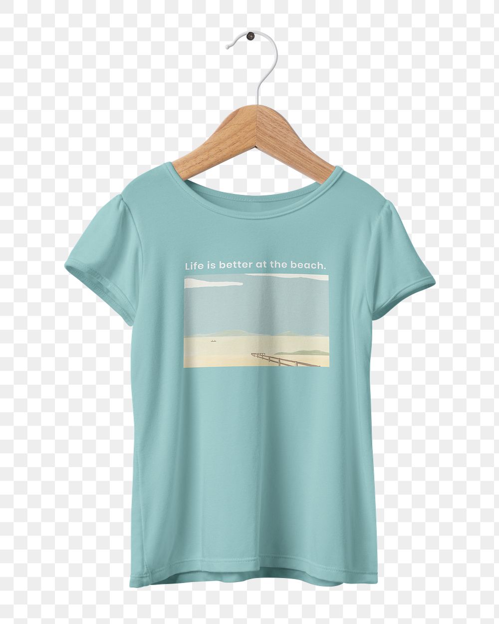 T-shirt png, blue simple fashion | Premium PNG Sticker - rawpixel