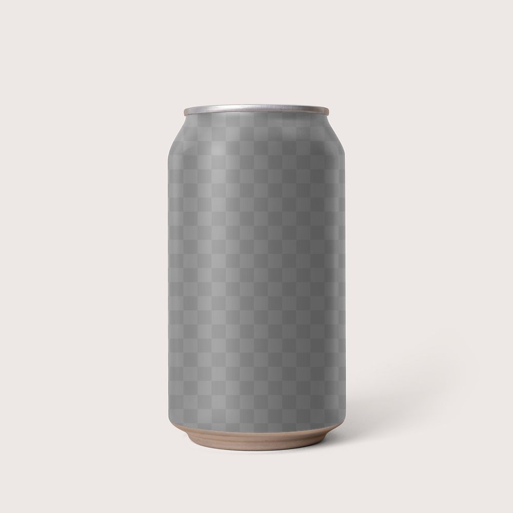 Can mockup png transparent, beverage | Premium PNG Mockup - rawpixel
