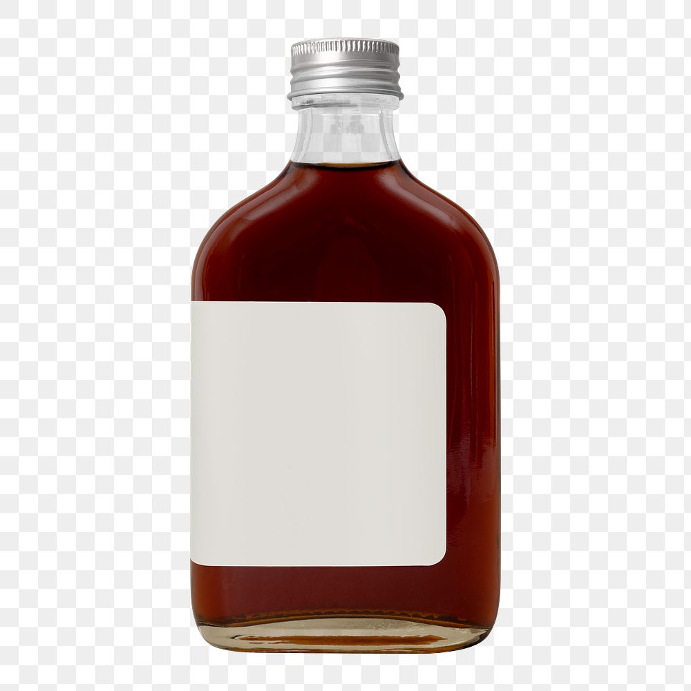 Glass bottle png, cold brew | Premium PNG Sticker - rawpixel