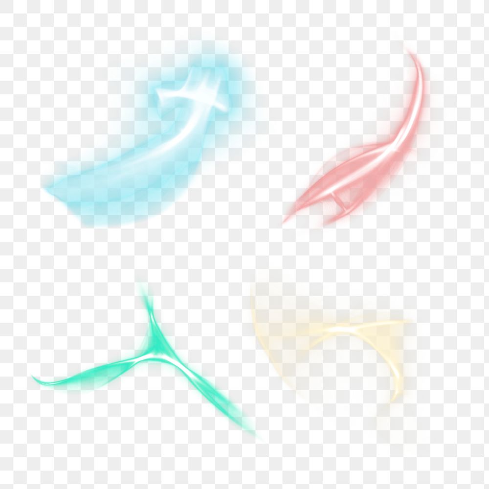 Colorful long exposure light effect | Premium PNG - rawpixel