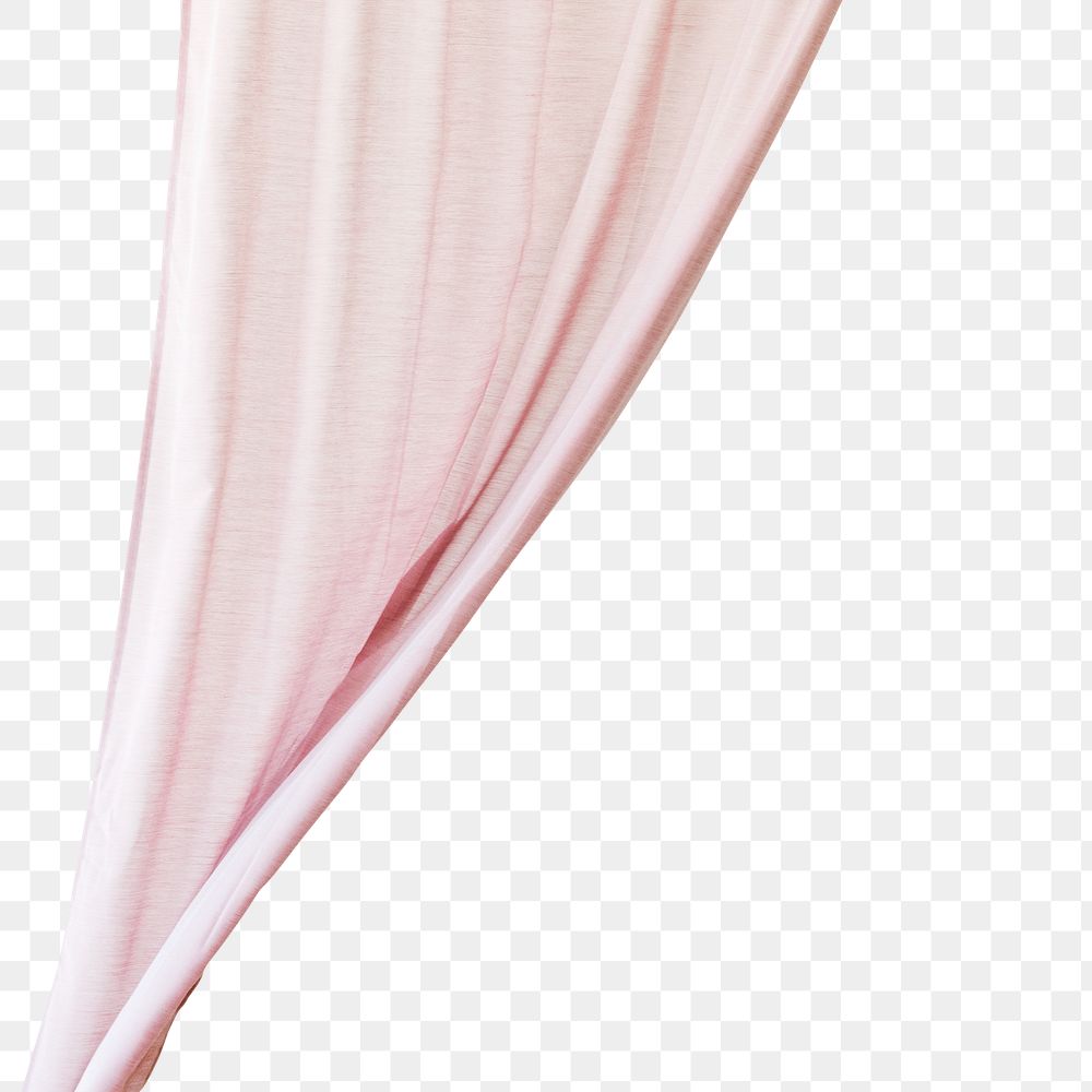 Pink drapery hanging from a curtain | Premium PNG Sticker - rawpixel