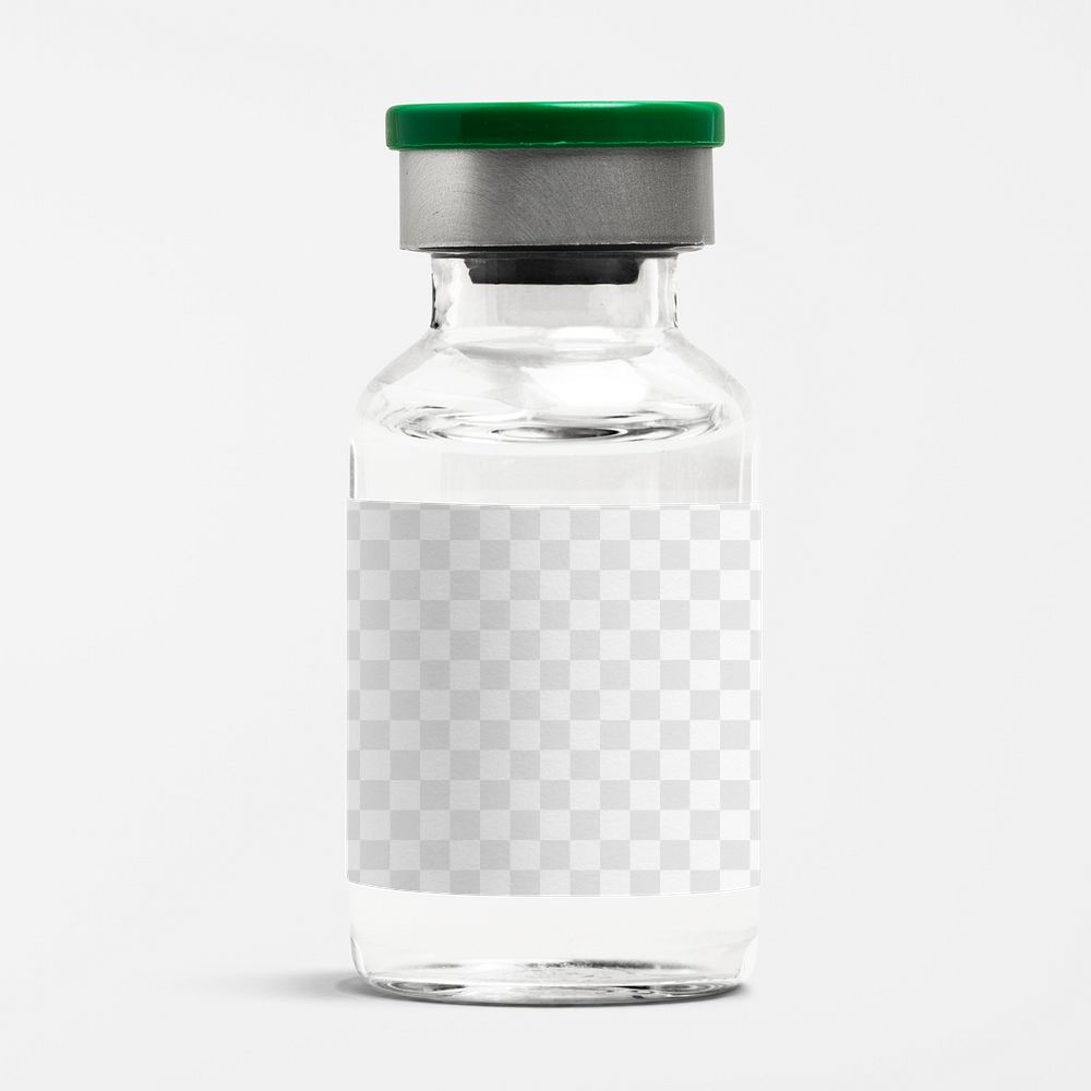 Png vial label mockup injection | Free PNG Mockup - rawpixel