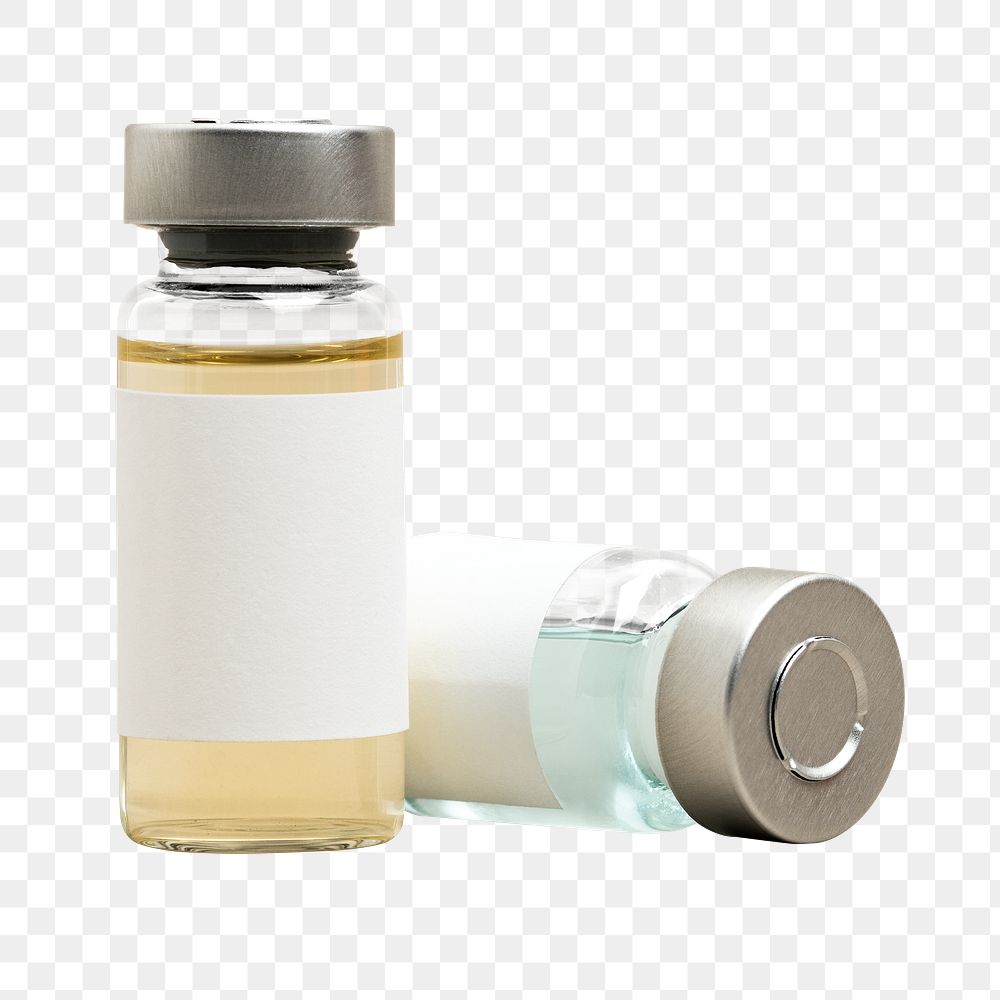 Yellow color vaccine inside of vial | Free PNG Sticker - rawpixel