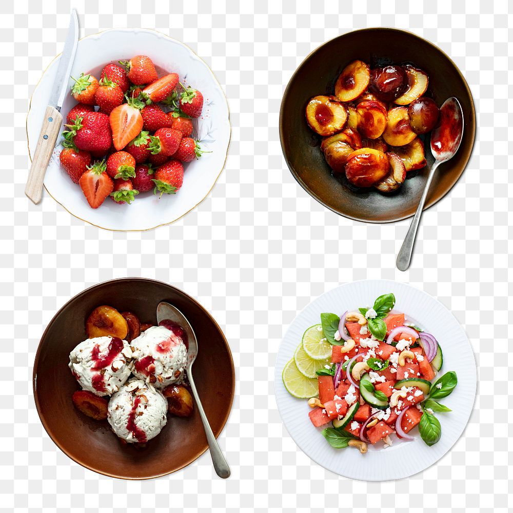 Healthy vegan food recipes png | Premium PNG - rawpixel