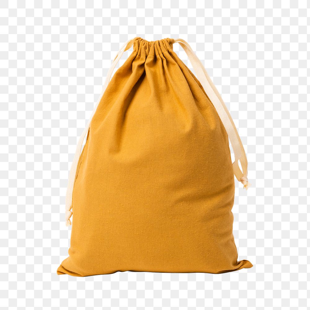 Png yellow drawstring bag unisex | Free PNG Sticker - rawpixel