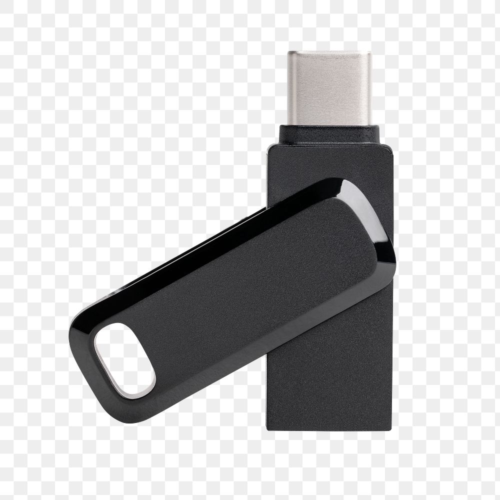 Black USB flash drive png | Free PNG Sticker - rawpixel