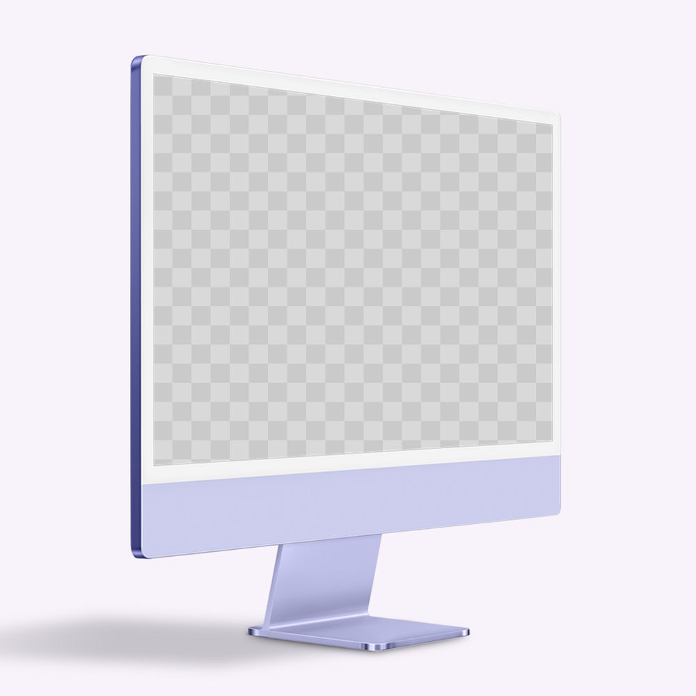 Computer screen png mockup purple | Free PNG - rawpixel